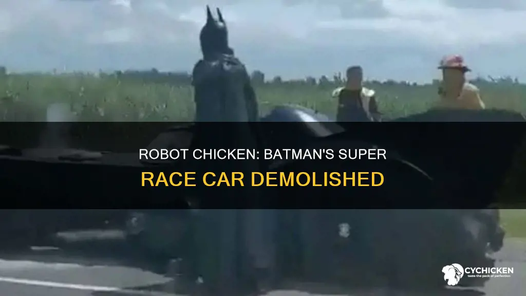 Robot Chicken: Batman's Super Race Car Demolished | CyChicken
