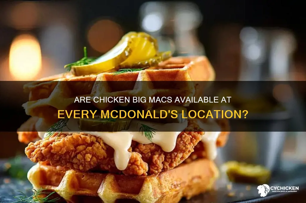 Are Chicken Big Macs Available At Every Mcdonald's Location? | CyChicken