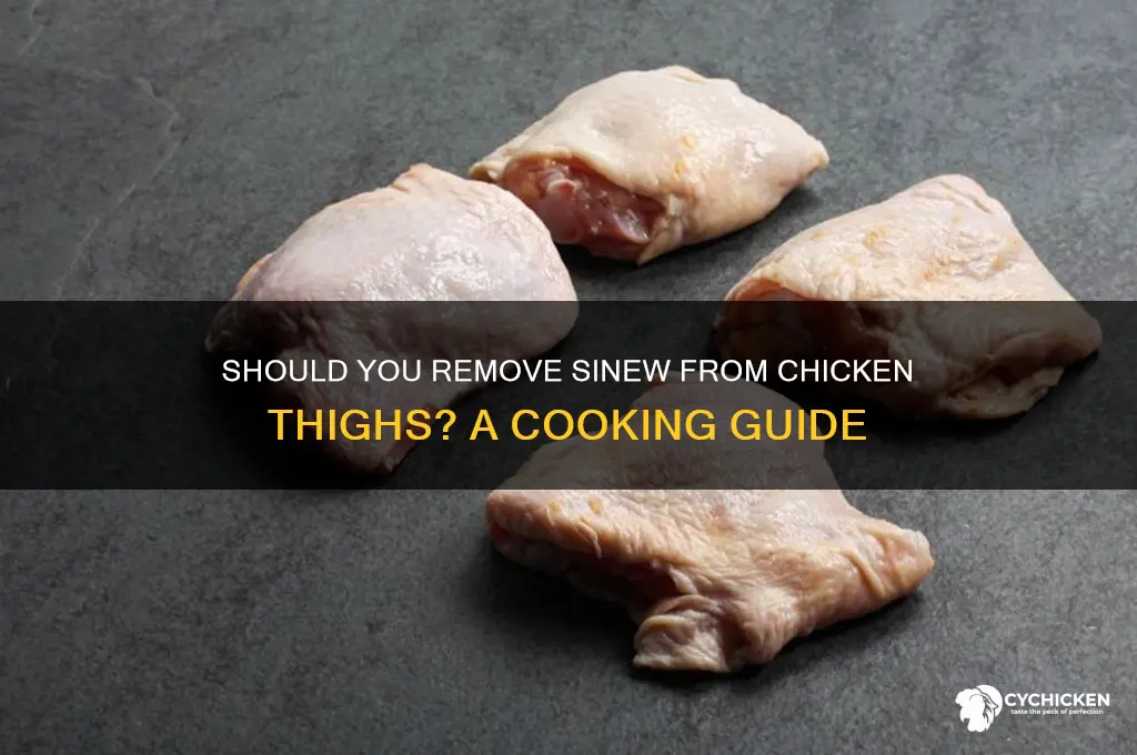 Should You Remove Sinew From Chicken Thighs? A Cooking Guide | CyChicken