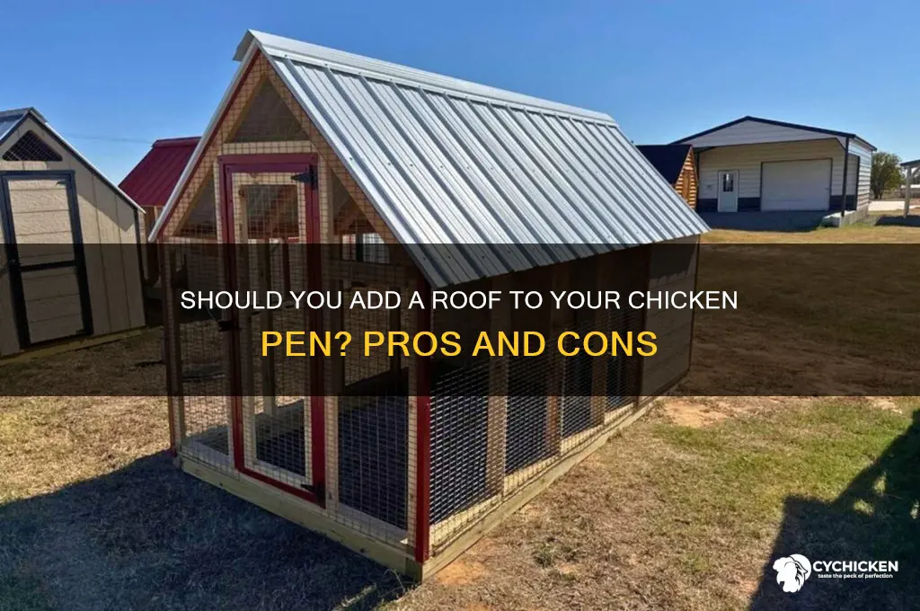 Should You Add A Roof To Your Chicken Pen? Pros And Cons | CyChicken