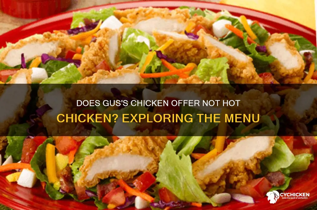 Does Gus's Chicken Offer Not Hot Chicken? Exploring The Menu | CyChicken