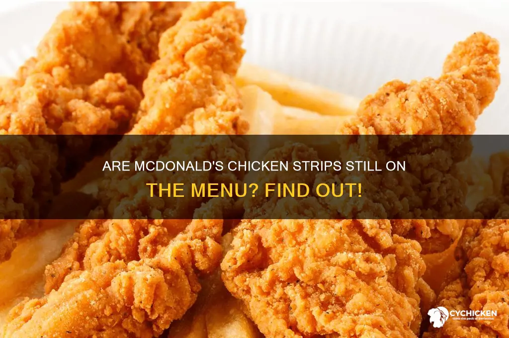 Are Mcdonald's Chicken Strips Still On The Menu? Find Out! | CyChicken