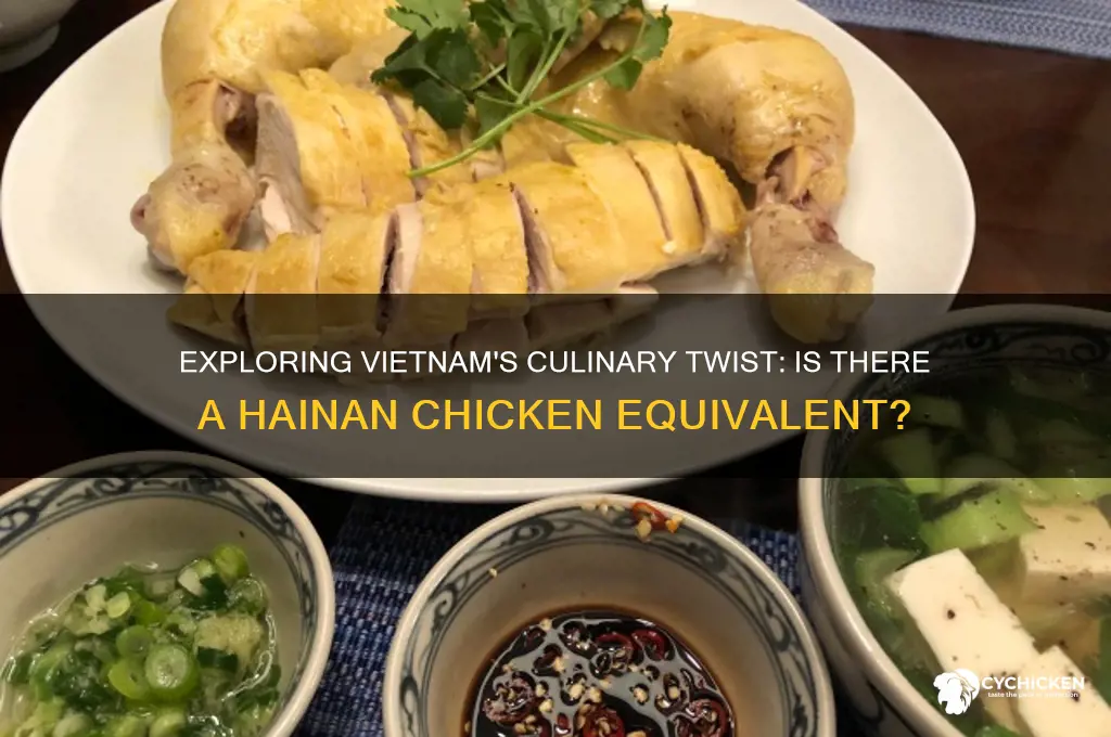 Exploring Vietnam's Culinary Twist: Is There A Hainan Chicken ...