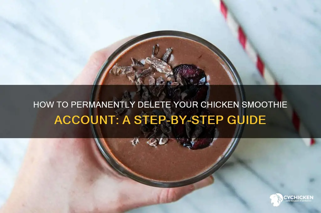 How To Permanently Delete Your Chicken Smoothie Account: A Step-By-Step ...