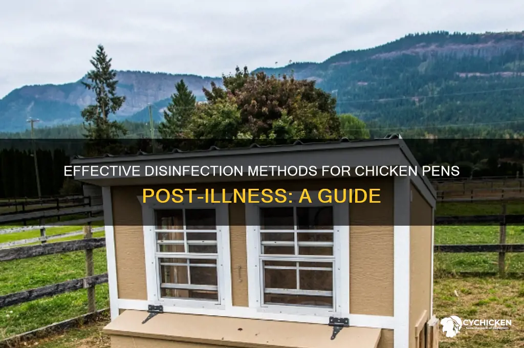 Effective Disinfection Methods For Chicken Pens Post-Illness: A Guide ...