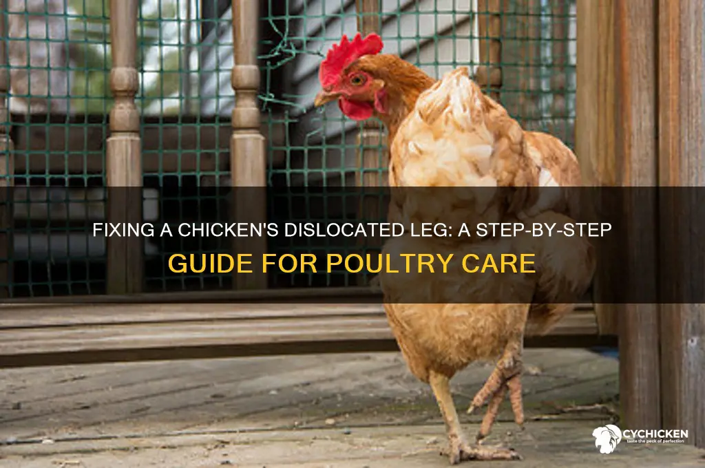 Fixing A Chicken's Dislocated Leg: A Step-By-Step Guide For Poultry ...