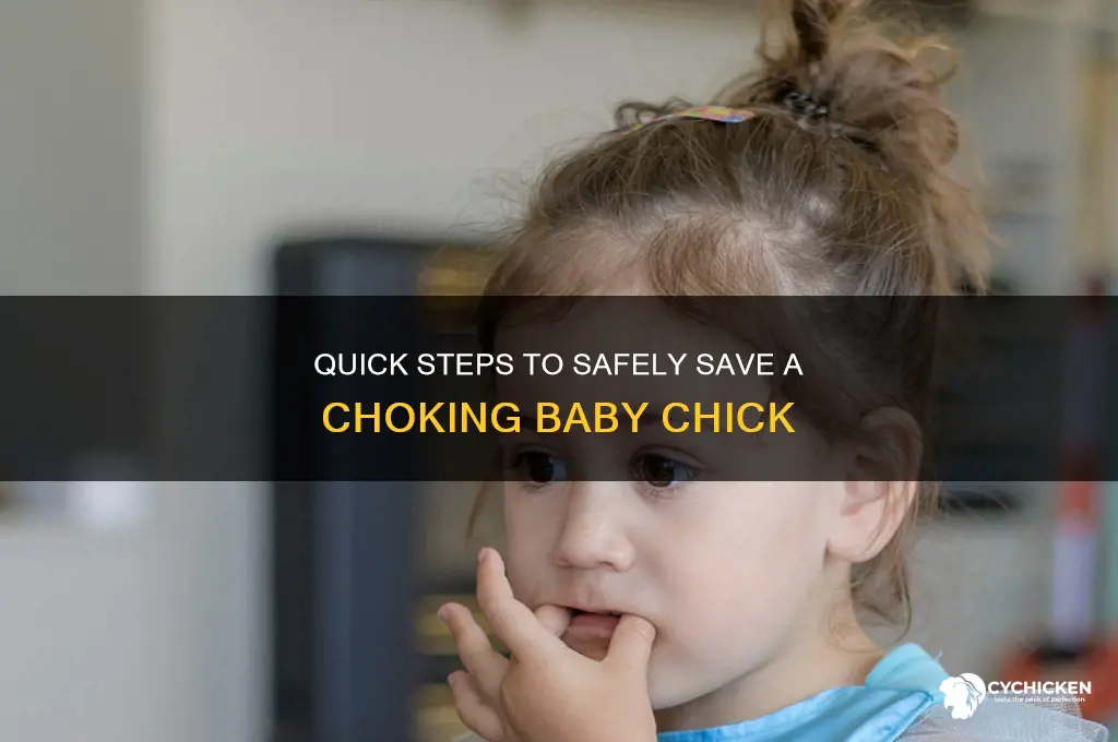 Quick Steps To Safely Save A Choking Baby Chick | CyChicken