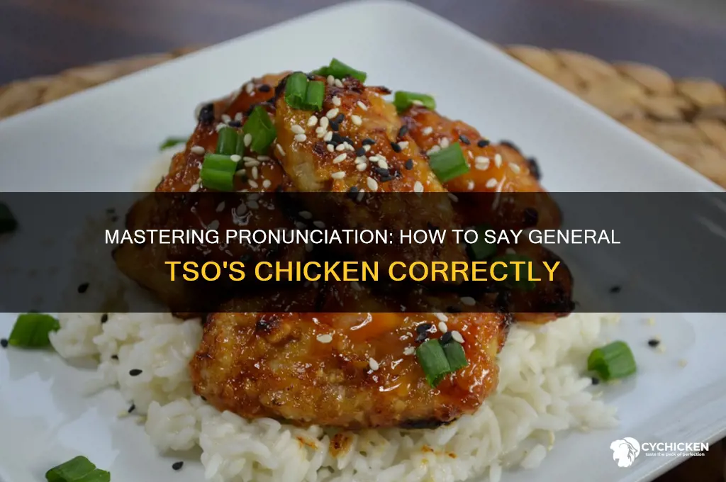 Mastering Pronunciation: How To Say General Tso's Chicken Correctly ...