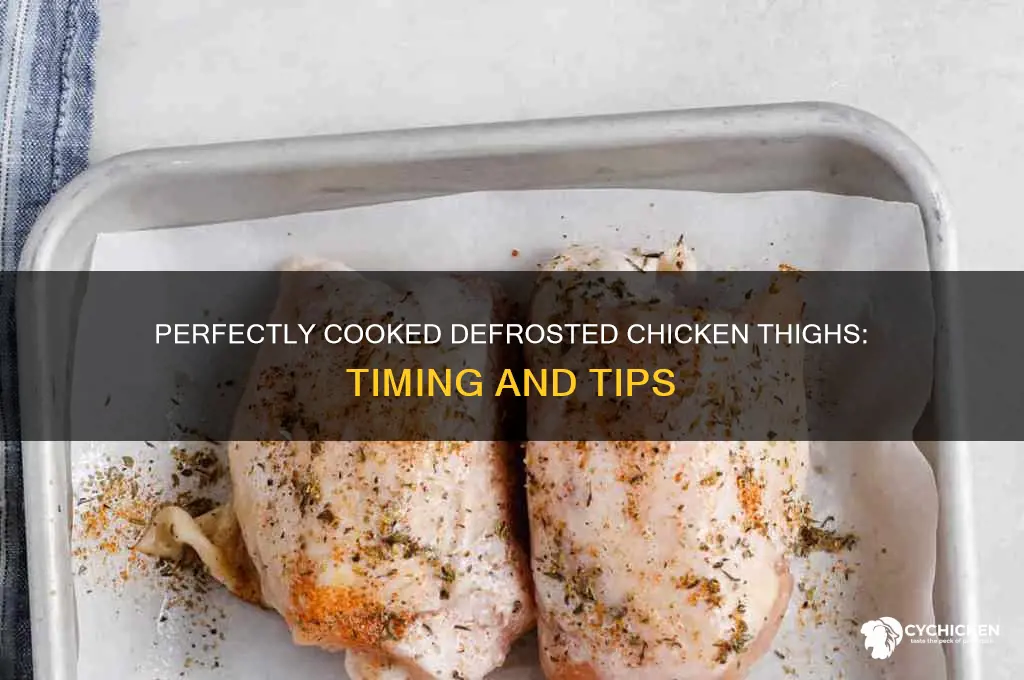 Perfectly Cooked Defrosted Chicken Thighs: Timing And Tips | CyChicken