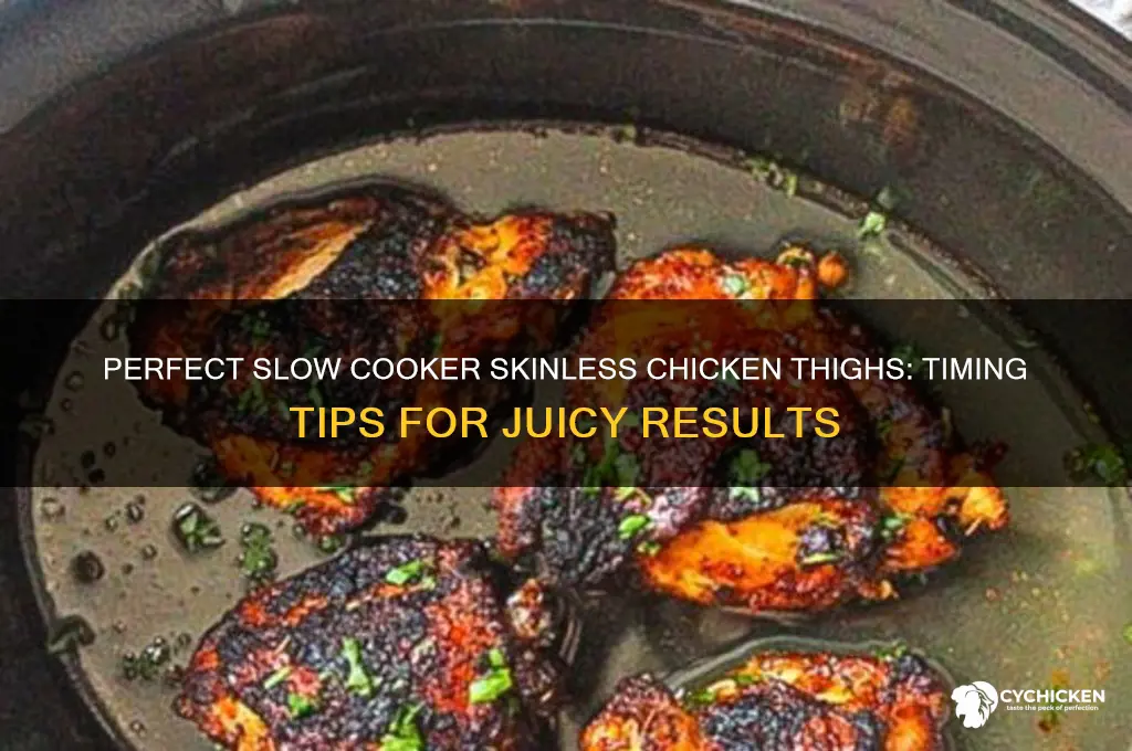 Perfect Slow Cooker Skinless Chicken Thighs: Timing Tips For Juicy ...