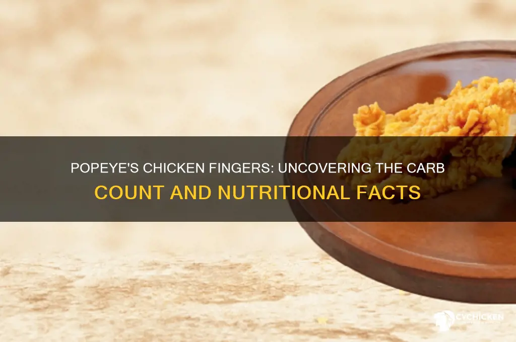 Popeye's Chicken Fingers: Uncovering The Carb Count And Nutritional ...