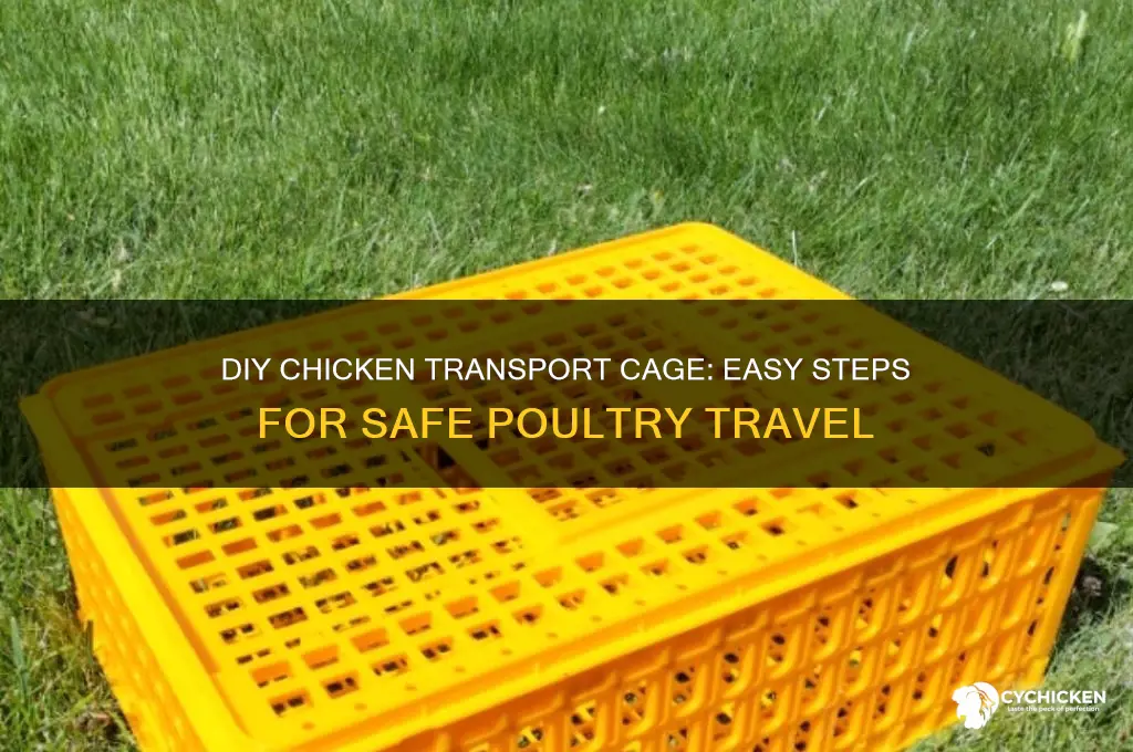 Diy Chicken Transport Cage: Easy Steps For Safe Poultry Travel | CyChicken
