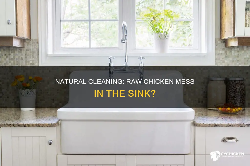 Natural Cleaning: Raw Chicken Mess In The Sink? | CyChicken