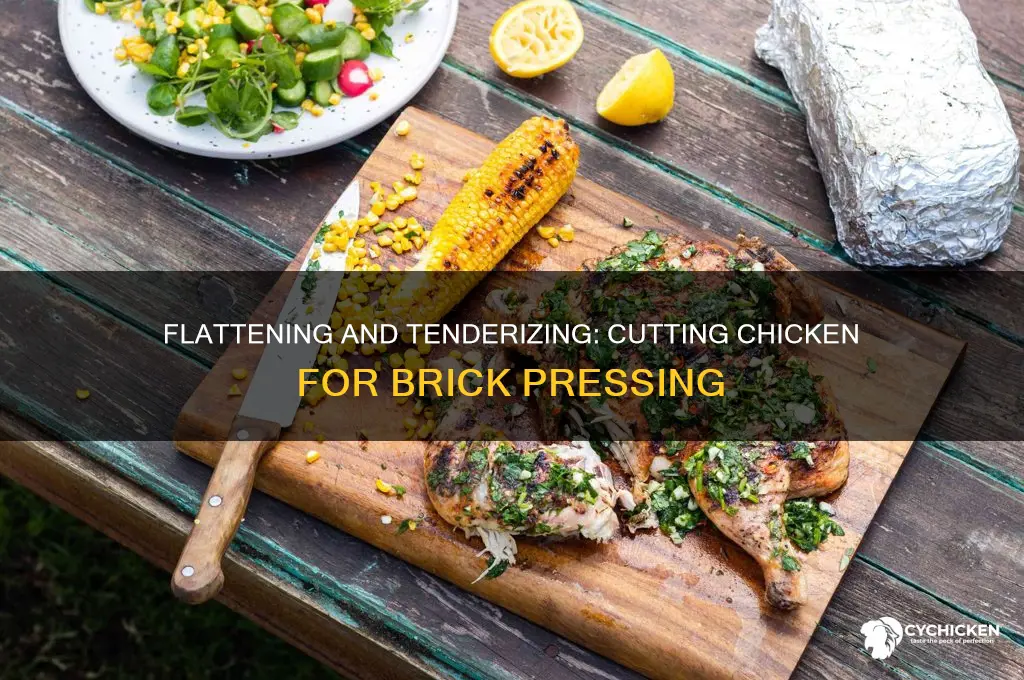 Flattening And Tenderizing: Cutting Chicken For Brick Pressing | CyChicken