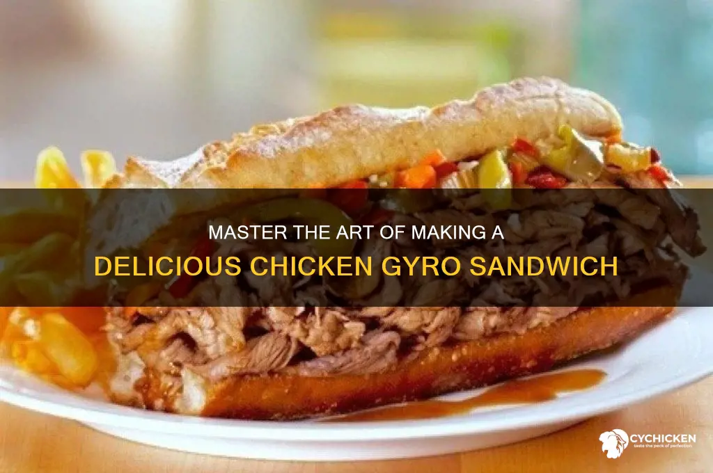 Master The Art Of Making A Delicious Chicken Gyro Sandwich | CyChicken