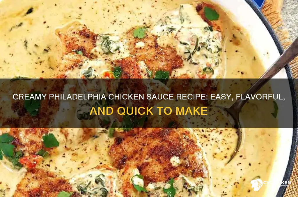 Creamy Philadelphia Chicken Sauce Recipe: Easy, Flavorful, And Quick To ...