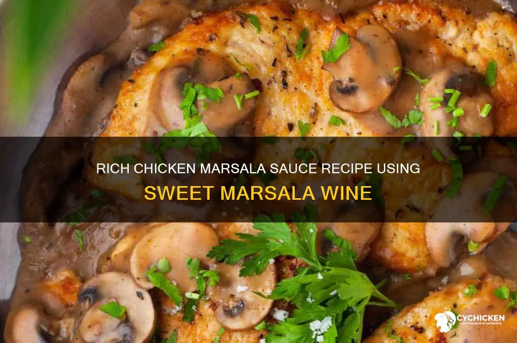 Rich Chicken Marsala Sauce Recipe Using Sweet Marsala Wine | CyChicken