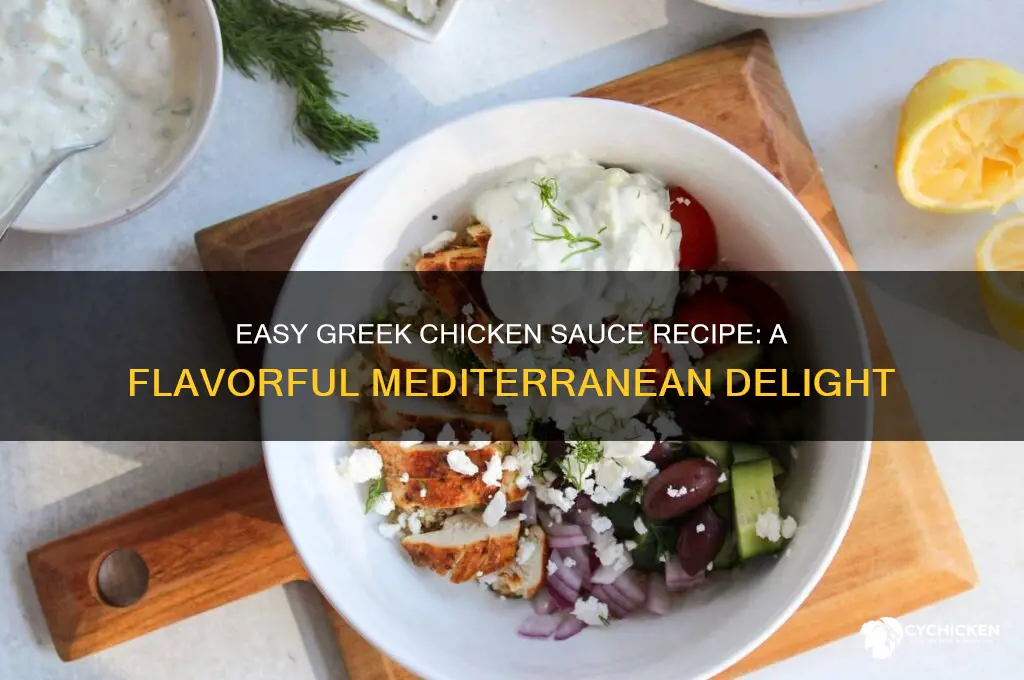 Easy Greek Chicken Sauce Recipe: A Flavorful Mediterranean Delight ...