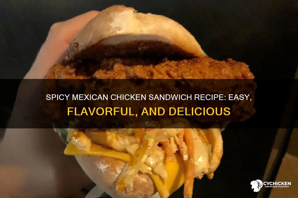 Spicy Mexican Chicken Sandwich Recipe: Easy, Flavorful, And Delicious ...