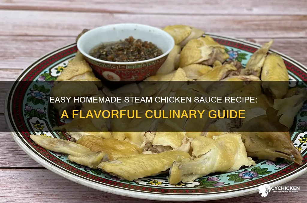 Easy Homemade Steam Chicken Sauce Recipe: A Flavorful Culinary Guide ...