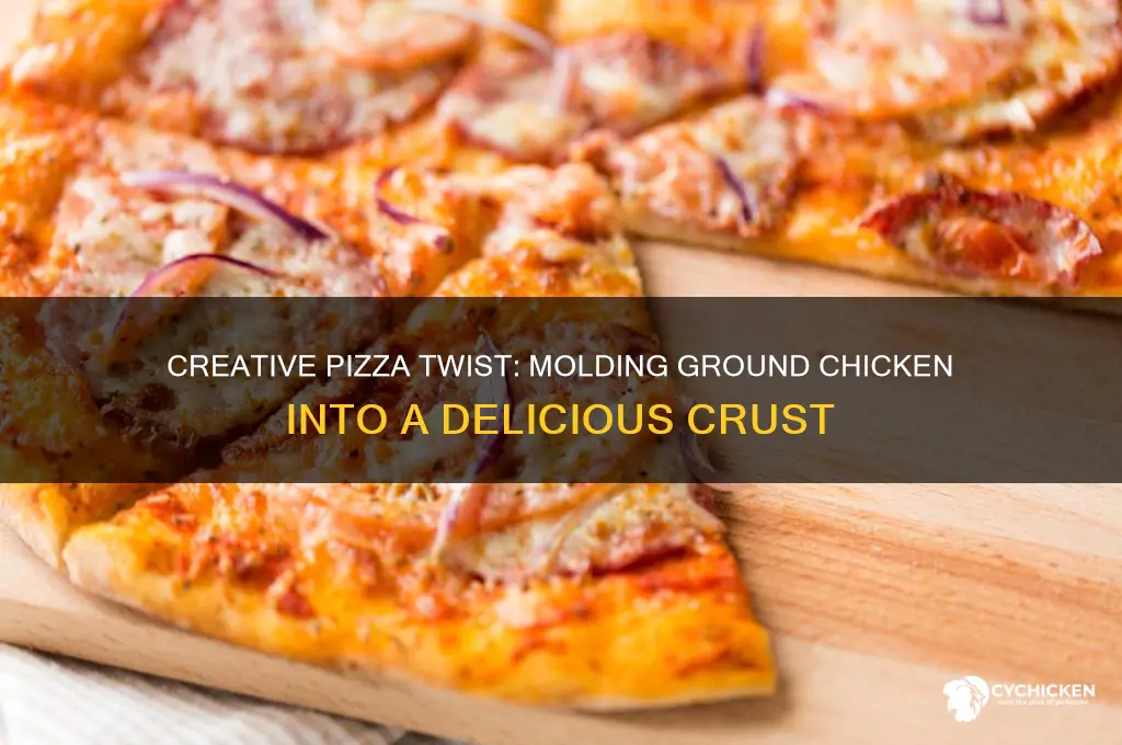 Creative Pizza Twist: Molding Ground Chicken Into A Delicious Crust ...