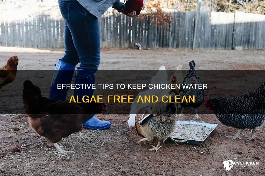 Effective Tips To Keep Chicken Water Algae-Free And Clean | CyChicken