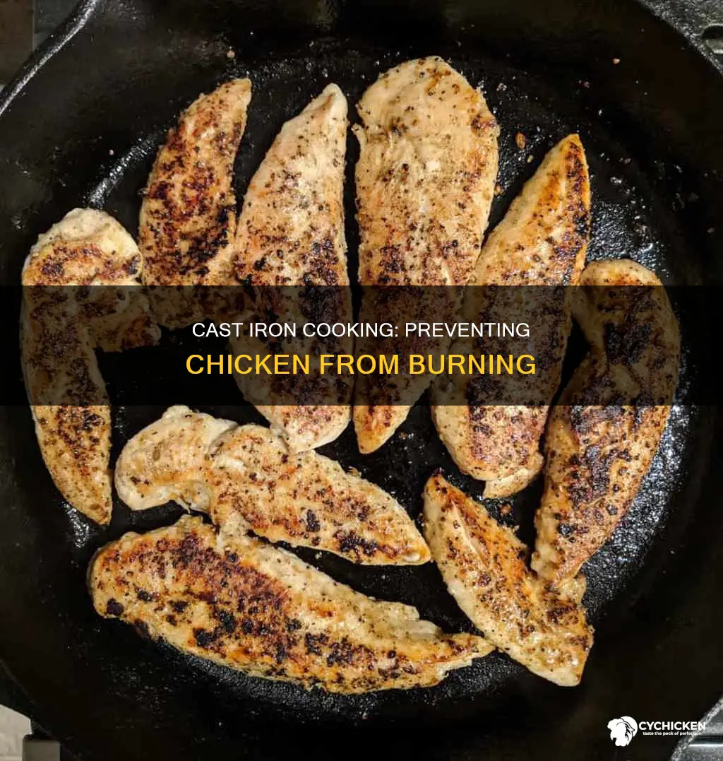 Cast Iron Cooking: Preventing Chicken From Burning | CyChicken