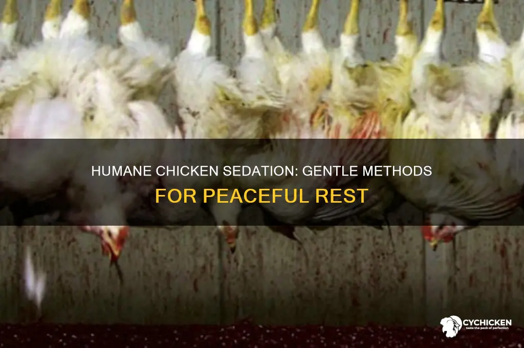 Humane Chicken Sedation: Gentle Methods For Peaceful Rest | CyChicken