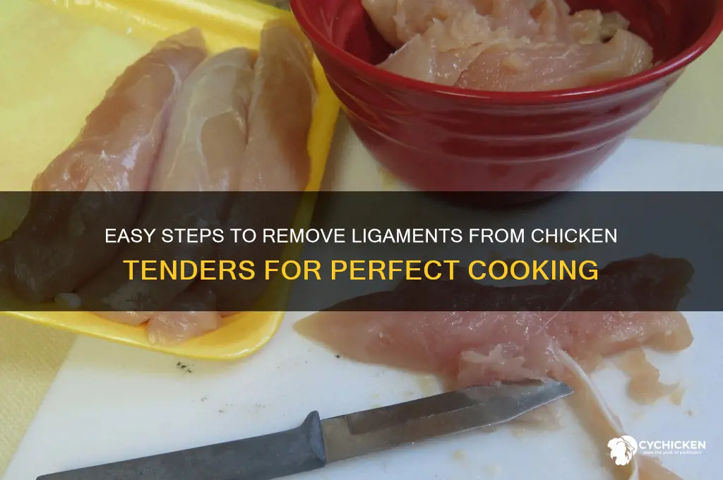 Easy Steps To Remove Ligaments From Chicken Tenders For Perfect Cooking ...