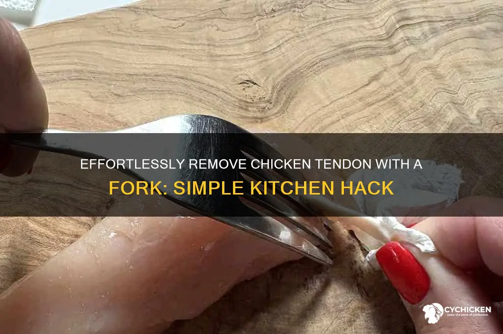 Effortlessly Remove Chicken Tendon With A Fork: Simple Kitchen Hack ...