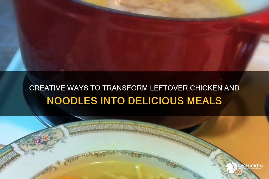 Creative Ways To Transform Leftover Chicken And Noodles Into Delicious ...