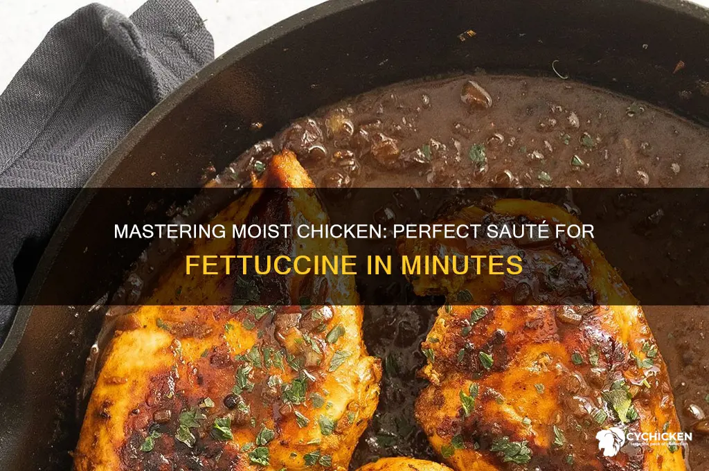Mastering Moist Chicken: Perfect Sauté For Fettuccine In Minutes ...