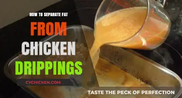 Easy Method To Separate Fat From Chicken Drippings For Cooking | CyChicken