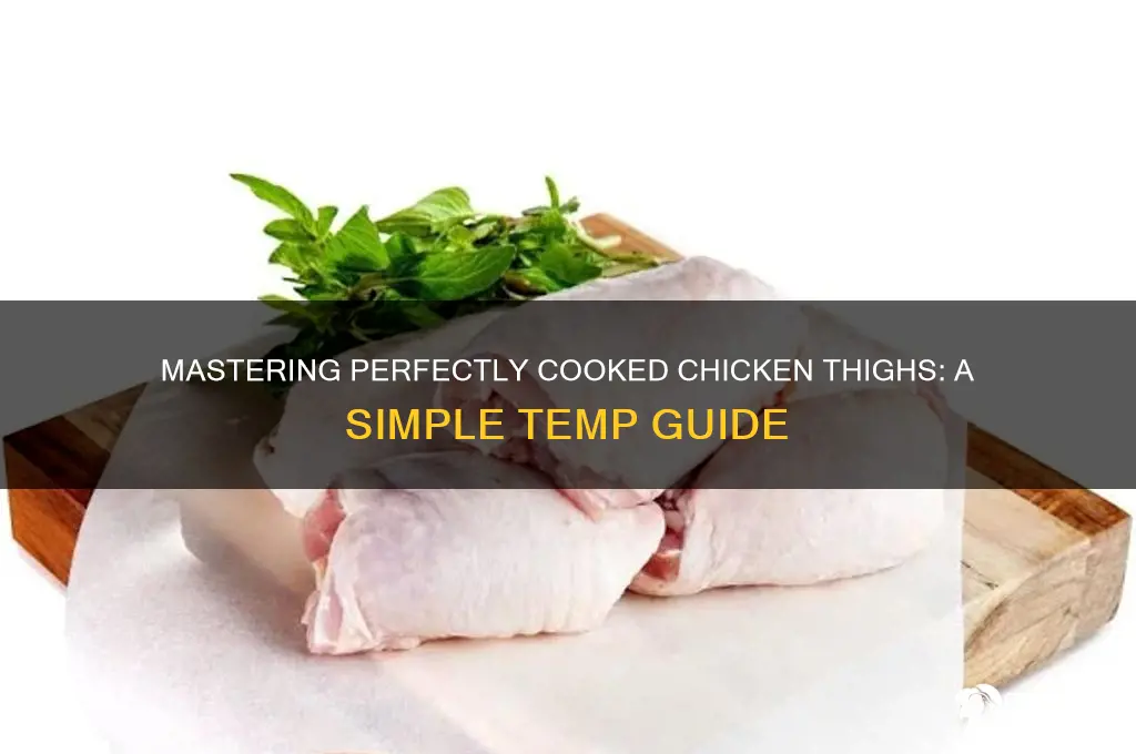 Mastering Perfectly Cooked Chicken Thighs: A Simple Temp Guide | CyChicken