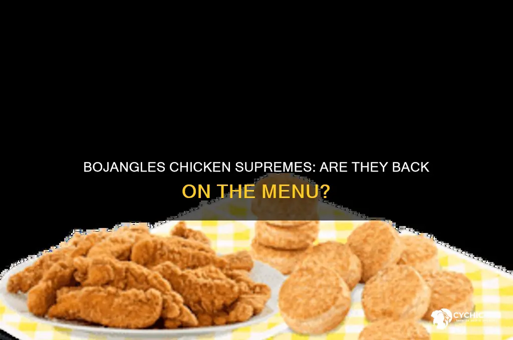Bojangles Chicken Supremes: Are They Back On The Menu? | CyChicken
