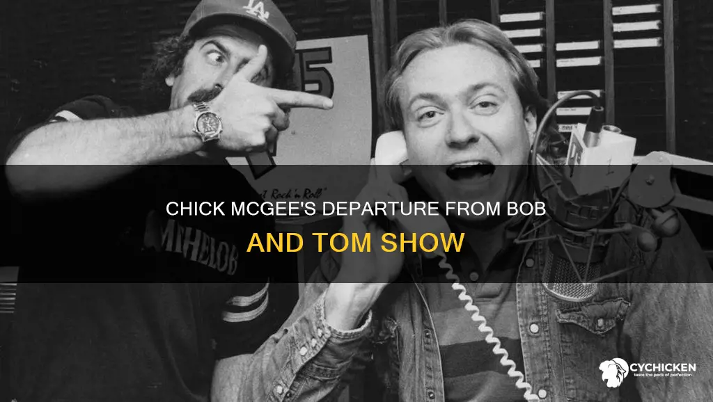 Chick Mcgee's Departure From Bob And Tom Show | CyChicken