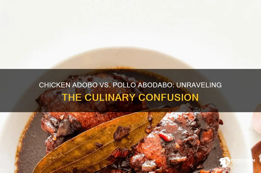 Chicken Adobo Vs. Pollo Abodabo: Unraveling The Culinary Confusion ...