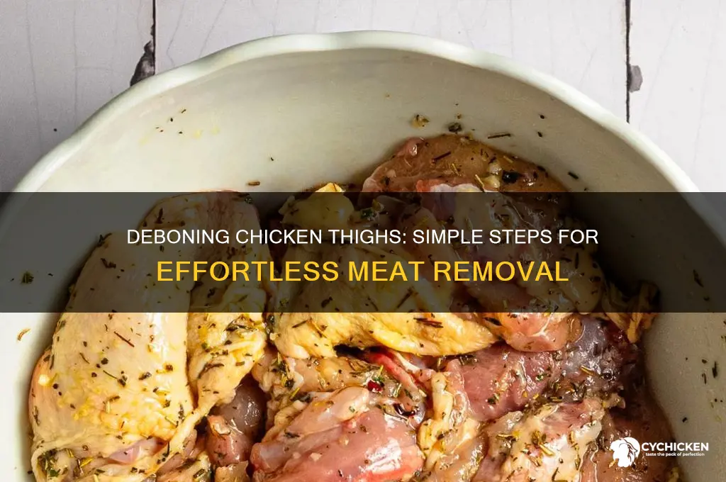 Deboning Chicken Thighs: Simple Steps For Effortless Meat Removal ...