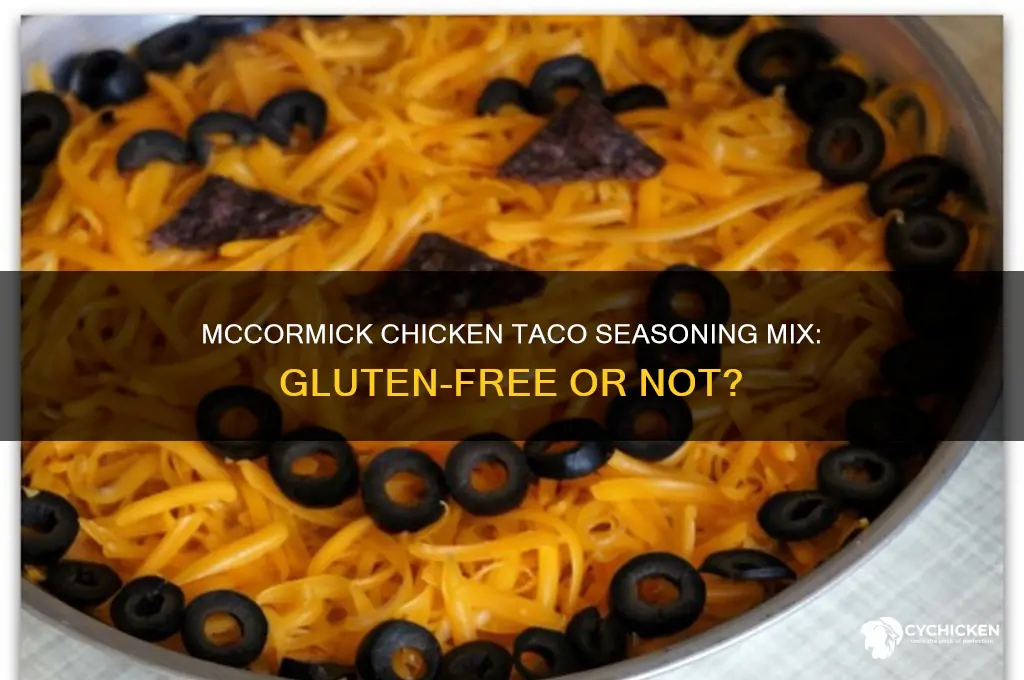 Mccormick Chicken Taco Seasoning Mix: Gluten-Free Or Not? | CyChicken