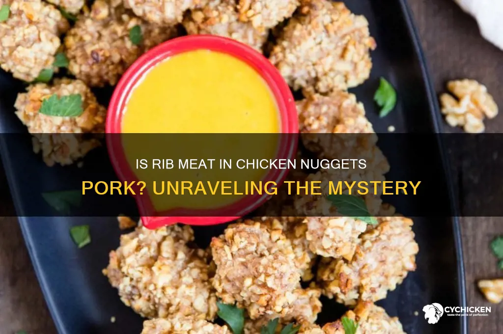 Is Rib Meat In Chicken Nuggets Pork? Unraveling The Mystery | CyChicken
