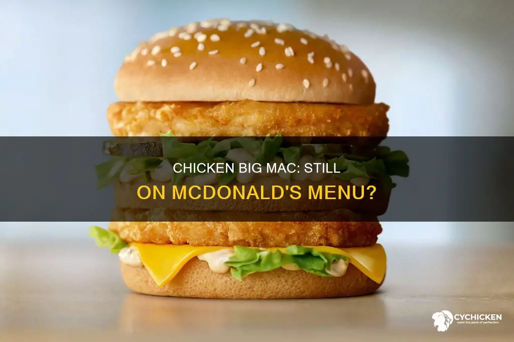Chicken Big Mac: Still On Mcdonald's Menu? | CyChicken