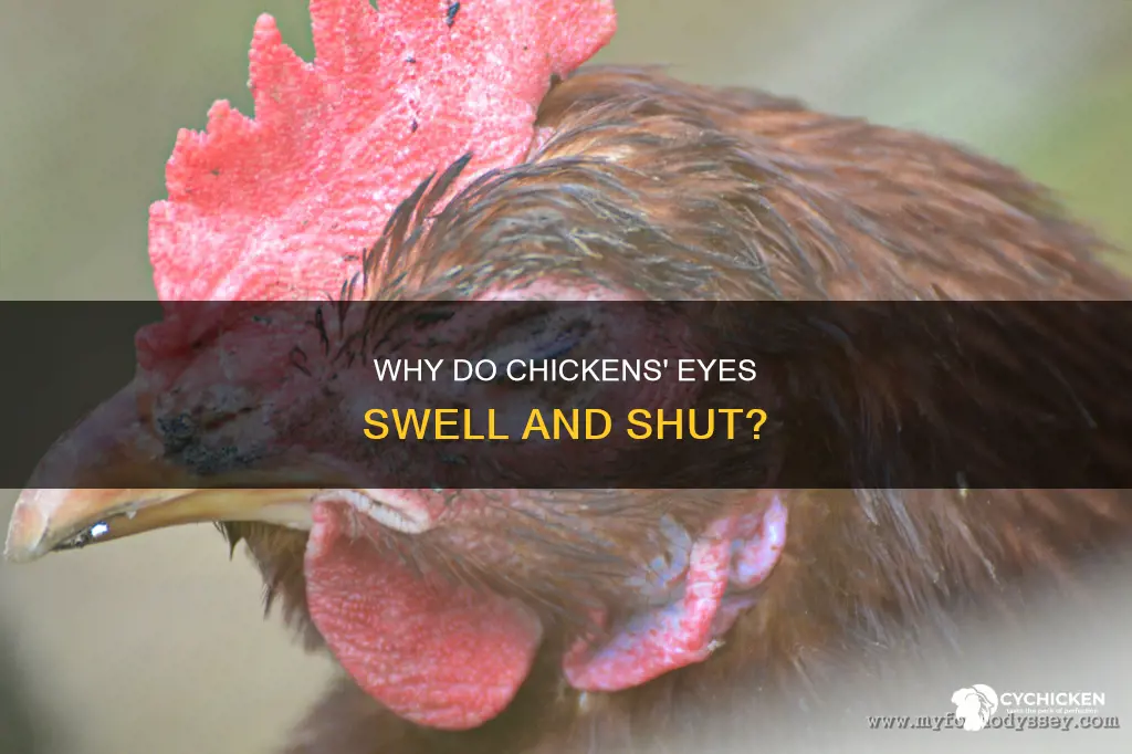 Why Do Chickens' Eyes Swell And Shut? | CyChicken