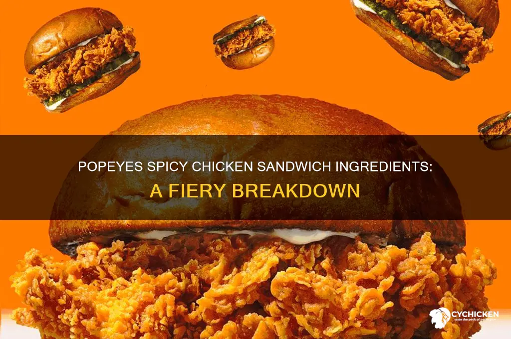 Popeyes Spicy Chicken Sandwich Ingredients: A Fiery Breakdown | CyChicken