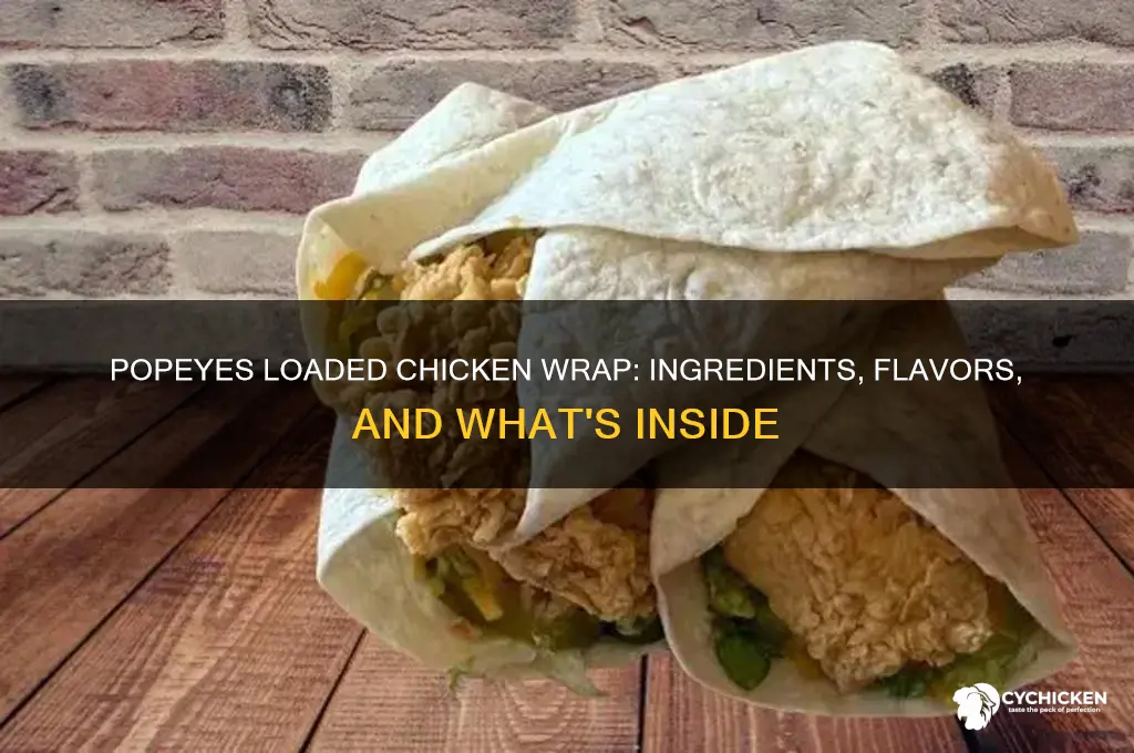 Popeyes Loaded Chicken Wrap: Ingredients, Flavors, And What's Inside ...