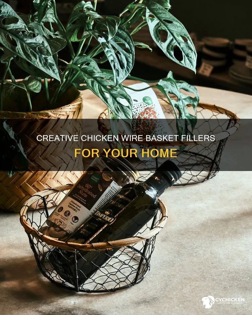 Creative Chicken Wire Basket Fillers For Your Home | CyChicken