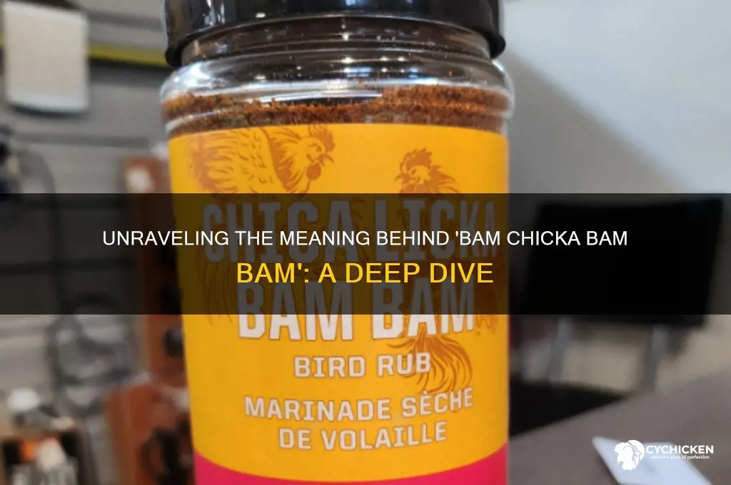 Unraveling The Meaning Behind 'Bam Chicka Bam Bam': A Deep Dive | CyChicken