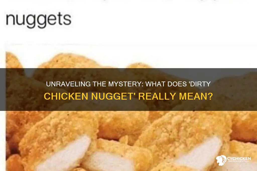 Unraveling The Mystery: What Does 'Dirty Chicken Nugget' Really Mean ...