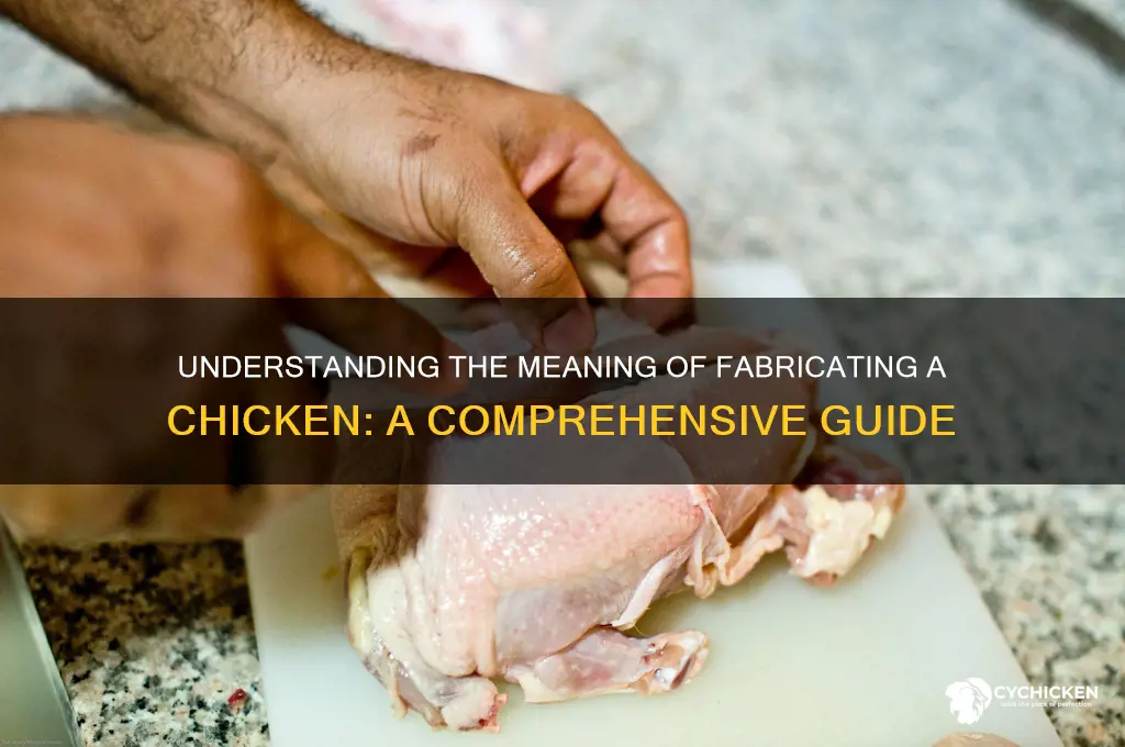 Understanding The Meaning Of Fabricating A Chicken: A Comprehensive ...