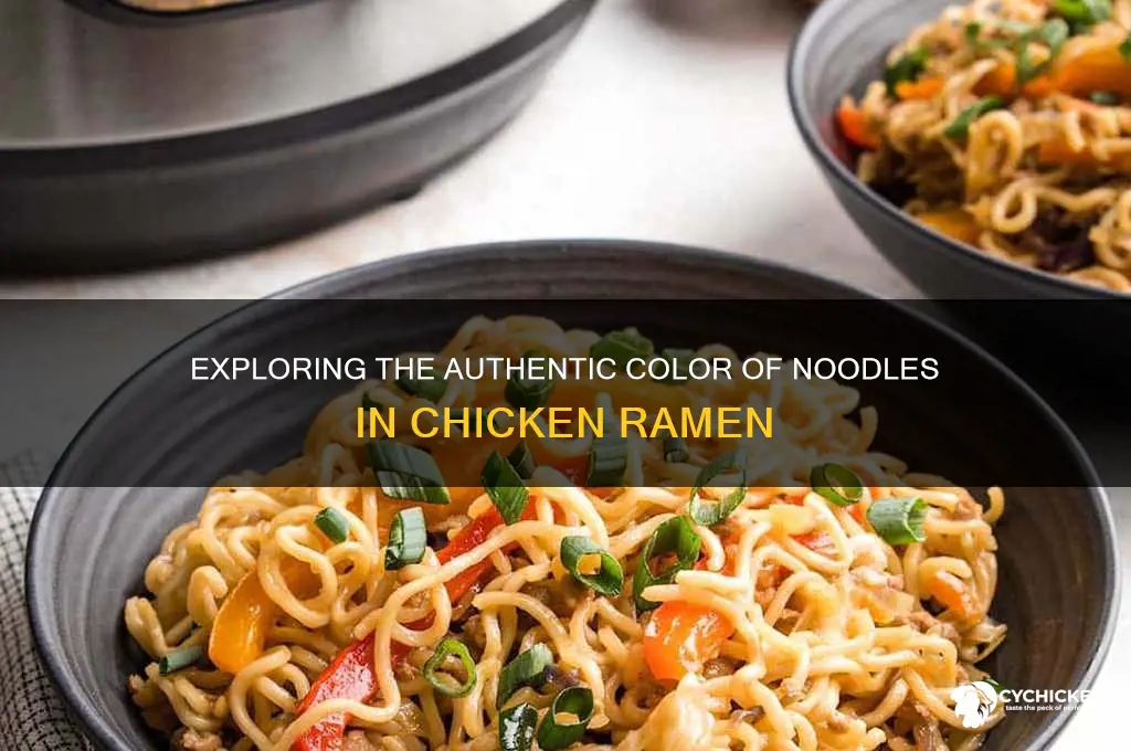 Exploring The Authentic Color Of Noodles In Chicken Ramen | CyChicken