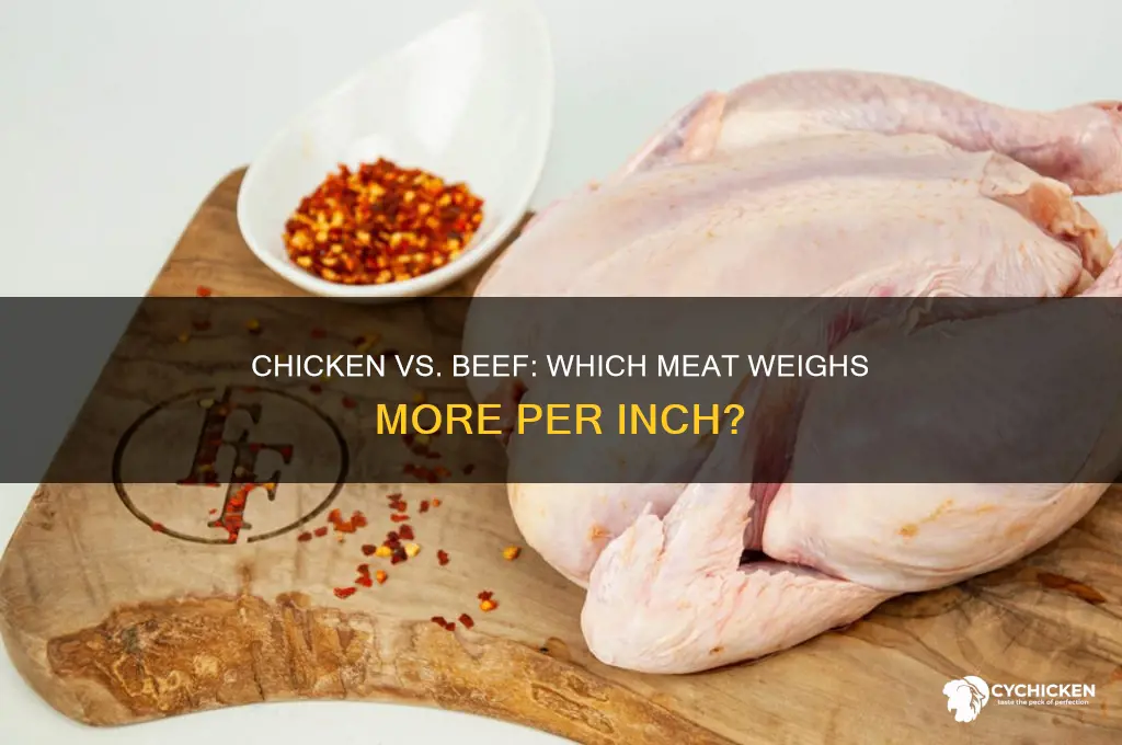 Chicken Vs. Beef: Which Meat Weighs More Per Inch? | CyChicken